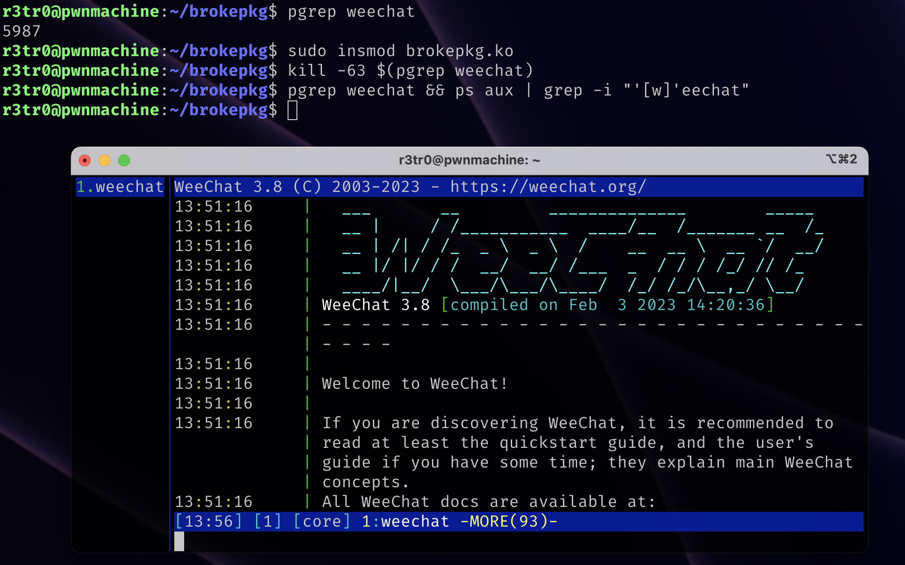 Github R3tr074brokepkg The Lkm Rootkit Working In Linux Kernels 26